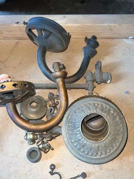 Natural Gas Wall Mounted Light and Parts - Baer Auctioneers - Realty, LLC