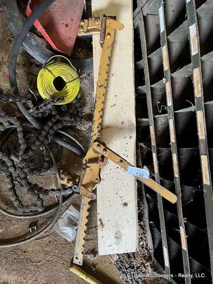 Drain Snakes, Chain, Clamp - Baer Auctioneers - Realty, LLC