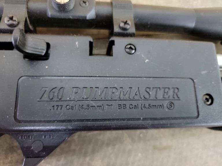 760 Pumpmaster BB Gun W/ Scope - Baer Auctioneers - Realty, LLC