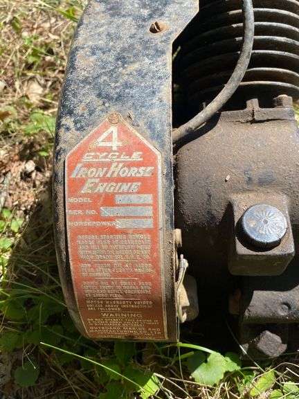 4 Cycle Iron Horse Engine - Baer Auctioneers - Realty, LLC