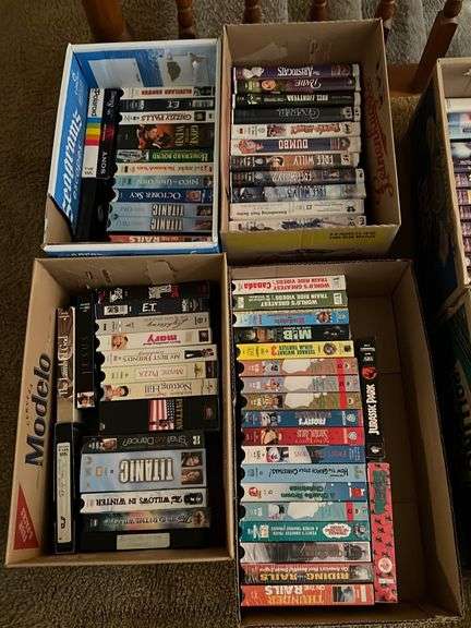 4 Boxes of VHS Tapes - Baer Auctioneers - Realty, LLC