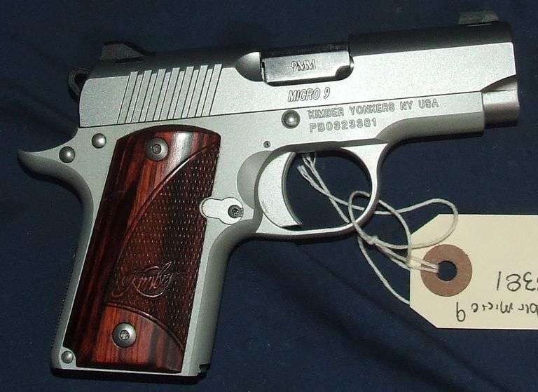 Kimber Micro 9 9mm Pistol - Baer Auctioneers - Realty, LLC