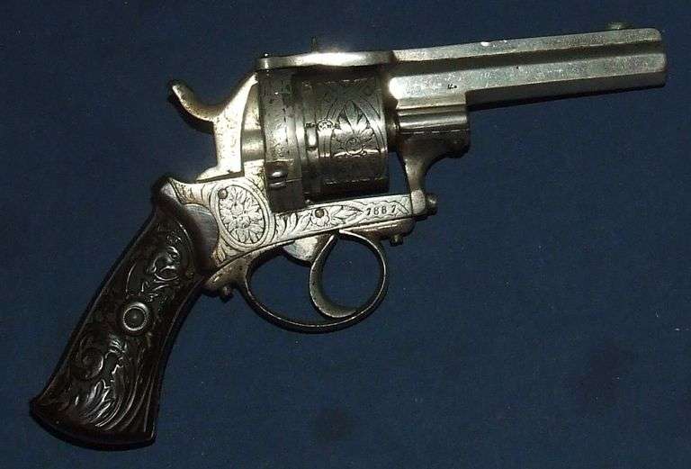 Antique Belgian Pin Fire 38 Pin Fire Revolver - Baer Auctioneers ...