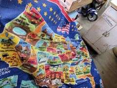 Map Of United States Area Rug - Baer Auctioneers - Realty, LLC