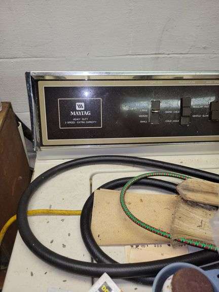 Maytag Heavy Duty Washer 26" x 26", Misc. - Baer Auctioneers - Realty, LLC