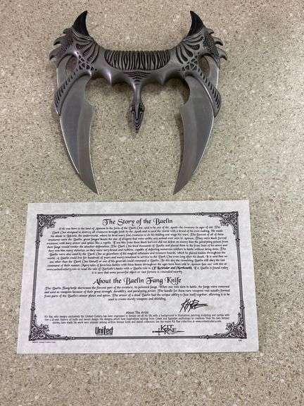 Kit Rae “Baelin Fang Knife” - Baer Auctioneers - Realty, LLC