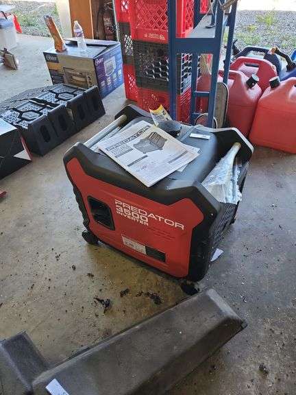 Predator Inverter Generator - Baer Auctioneers - Realty, LLC