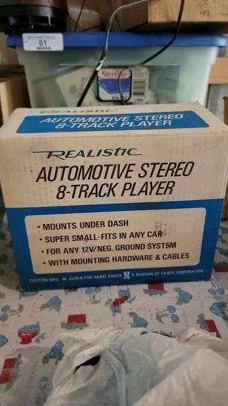Realistic Car 8 Track Player New In Box - Baer Auctioneers - Realty, LLC