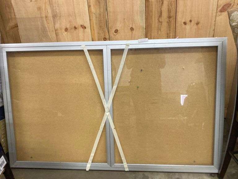 Large Tack Board with Glass Front Doors - Baer Auctioneers - Realty, LLC
