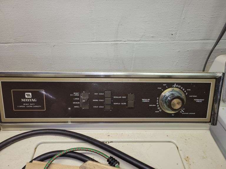 Maytag Heavy Duty Washer 26" x 26", Misc. - Baer Auctioneers - Realty, LLC