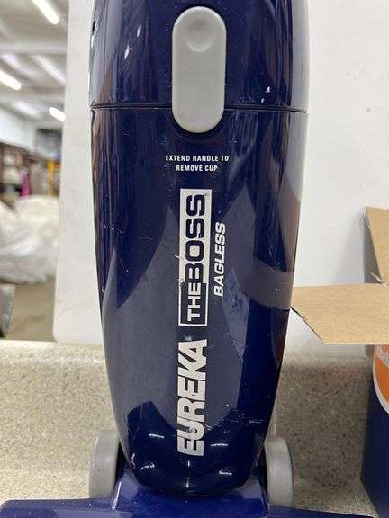 Oreck XL New in Box Auto Vac, Eureka The Boss Bagless Vacuum - Baer ...