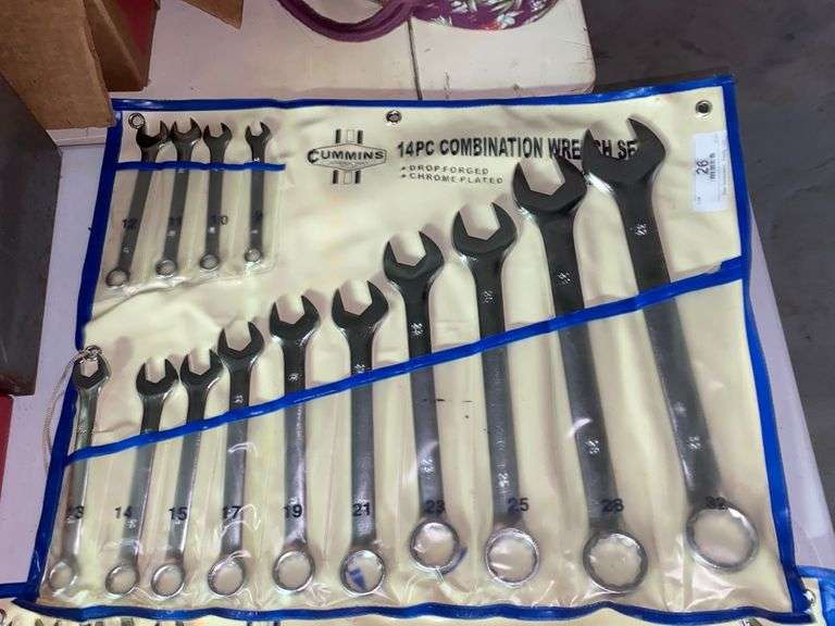 14pc Combination Metric Wrench Set Baer Auctioneers Realty LLC
