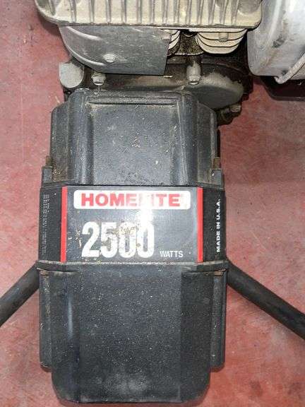 Homelite Generator - Baer Auctioneers - Realty, LLC
