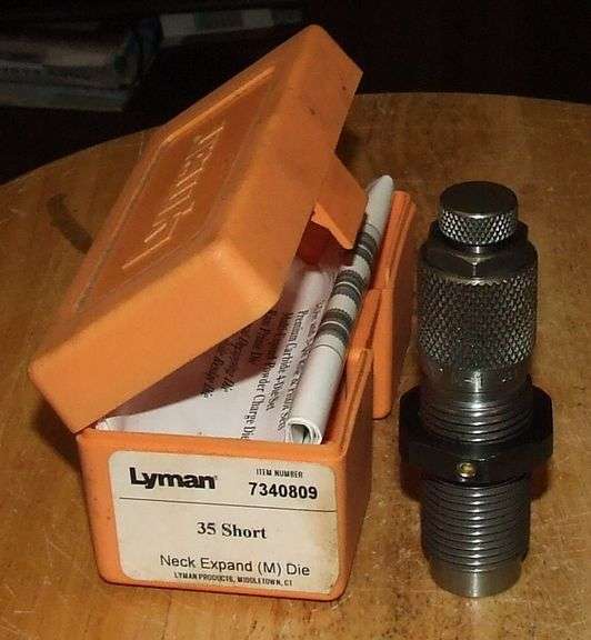 Lyman 35 Short Neck Expand M-1 Die - Baer Auctioneers - Realty, LLC