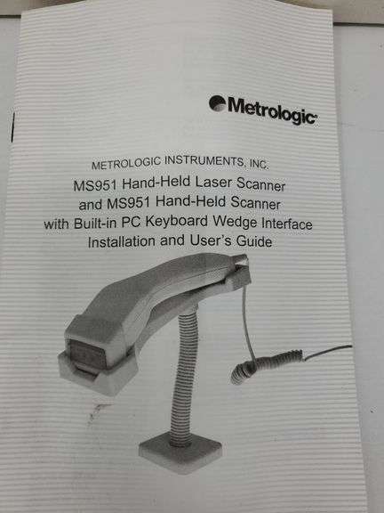 Metrologic Instruments Hand-held Laser Scanner - Baer Auctioneers ...