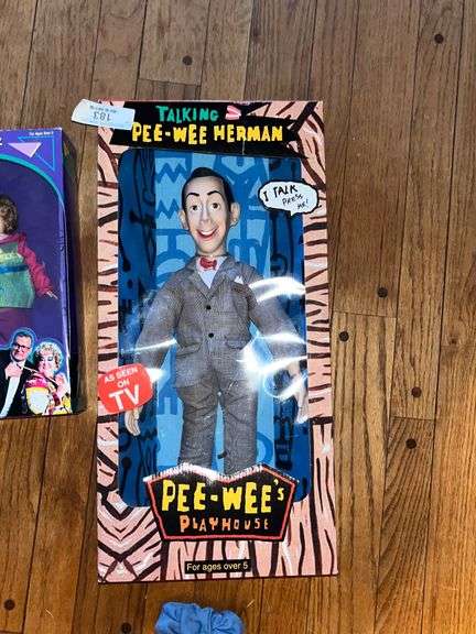 Drew Carey Show Doll, Talking Pee Wee Herman Doll - Baer Auctioneers ...