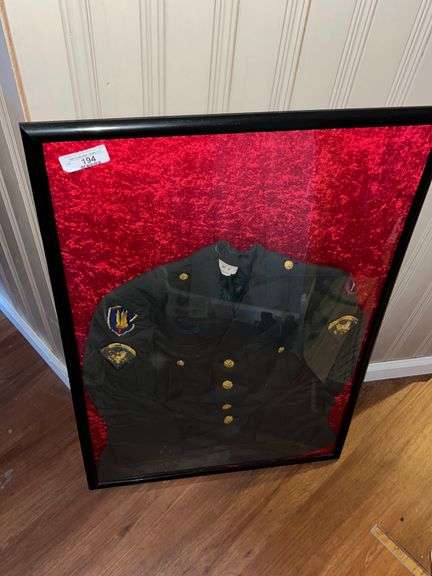 Framed Military Uniform - Baer Auctioneers - Realty, LLC