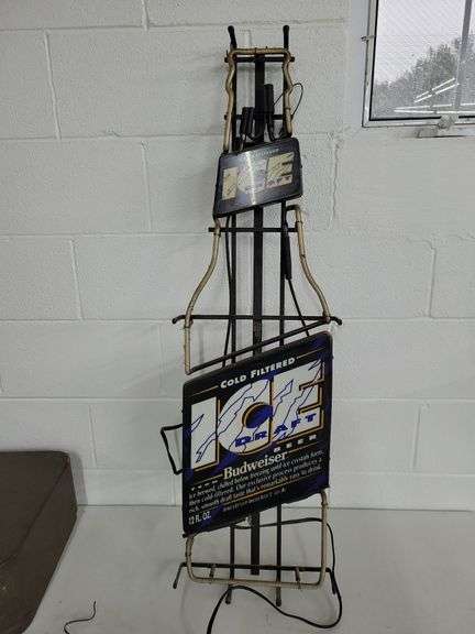 Budweiser Ice Draft Neon Beer Sign - Baer Auctioneers - Realty, LLC