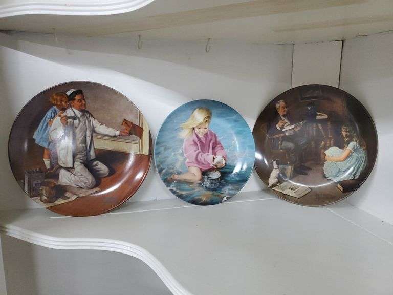 3- Edwin M. Knowles Plates - Baer Auctioneers - Realty, LLC