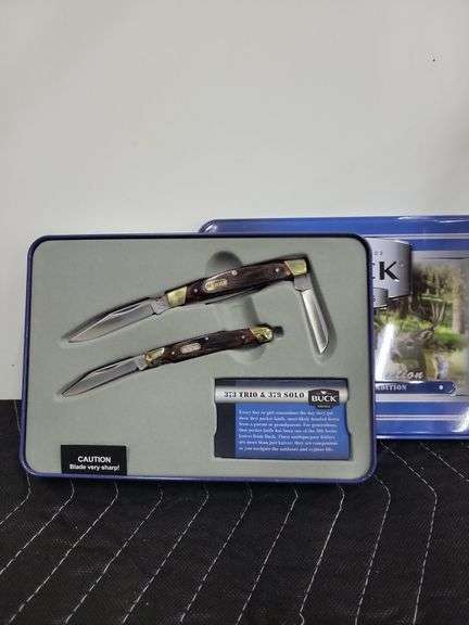 2 Collector Buck Knives - Baer Auctioneers - Realty, LLC