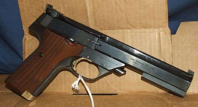 High Standard The Victor Military 22LR Pistol - Baer Auctioneers ...