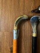 3 Vintage Animal Head Canes (One Cane Sword) - Baer Auctioneers ...