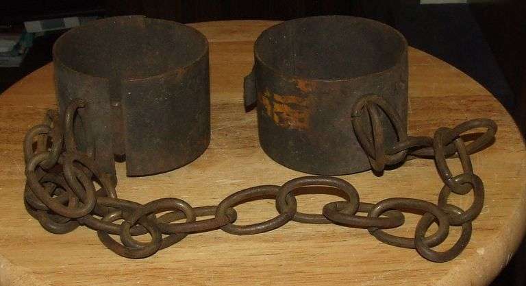 Old set of Manacles - Baer Auctioneers - Realty, LLC