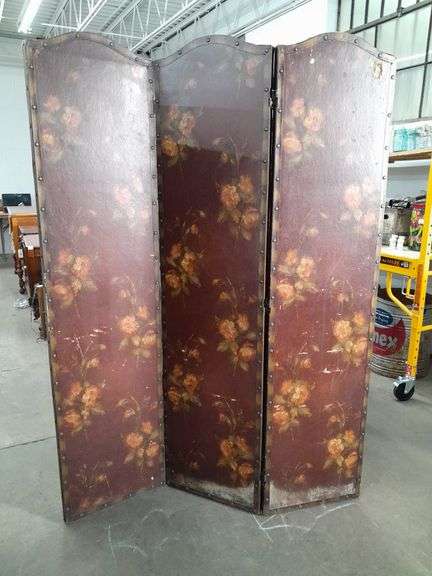 Antique 3 Panel Changing Screen - Baer Auctioneers - Realty, LLC