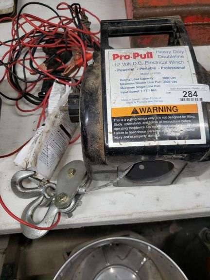 Pro-Pull Heavy Duty 12v Winch - Baer Auctioneers - Realty, LLC