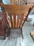 Antique Wooden Slipper Rocking Chair - Baer Auctioneers - Realty, LLC