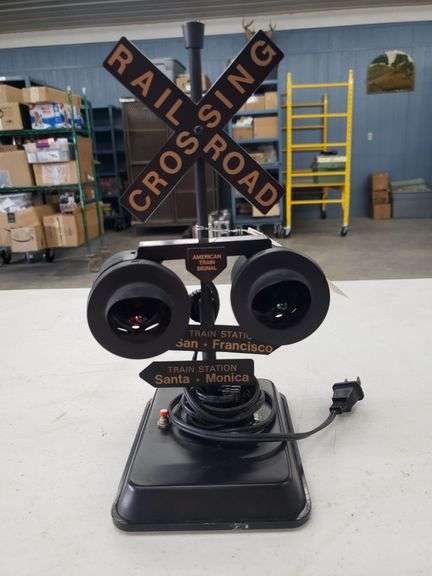 Animated Rail Road Crossing Sign with Sound and Light - Baer ...