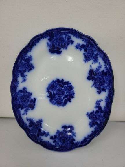 2 Flow Blue Plates - Baer Auctioneers - Realty, LLC