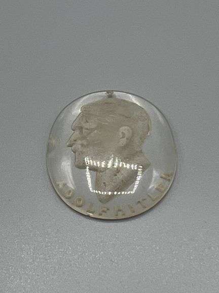 German WWII Adolf Hitler & Richard Wagner Glass Pendants - Baer ...