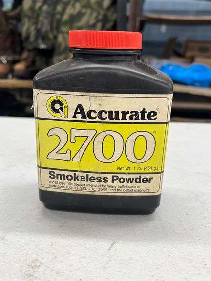 Accurate 2700 Smokeless Powder - Baer Auctioneers - Realty, LLC