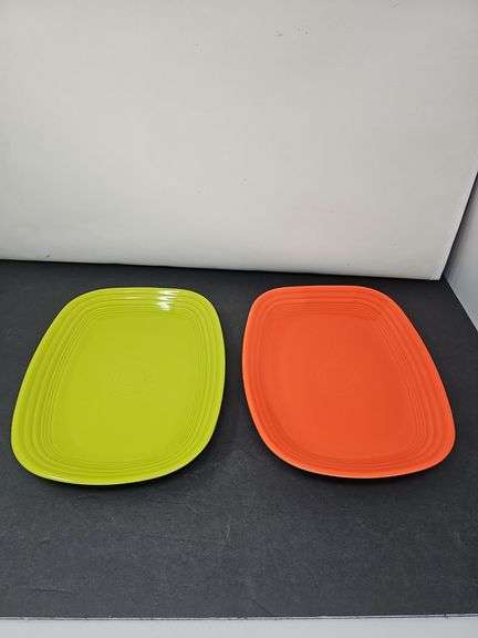 2 Fiesta Rectangular Platters - Baer Auctioneers - Realty, LLC