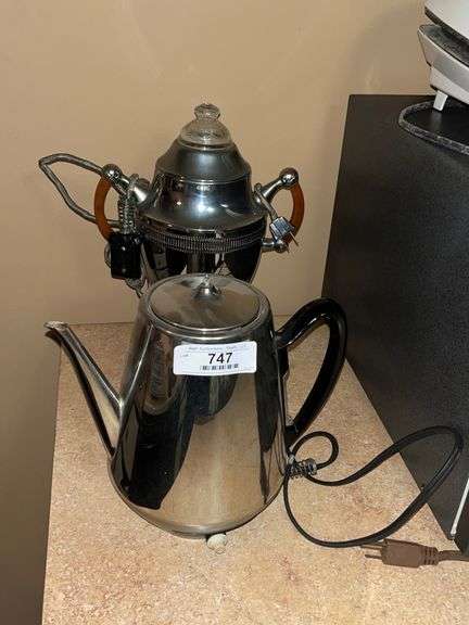 Electric Tea Kettle, Coffee Maker - Baer Auctioneers - Realty, LLC