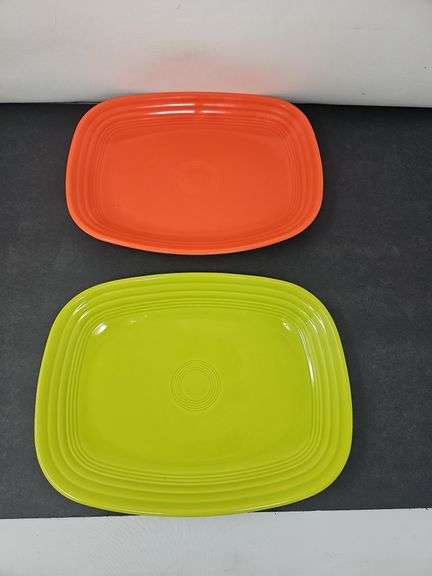 2 Fiesta Rectangular Platters - Baer Auctioneers - Realty, LLC