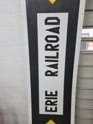 Modern Wood Erie Railroad Sign - Baer Auctioneers - Realty, LLC