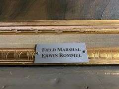 Oil Painting of German Field Marshal Erwin Rommel in African Battle ...