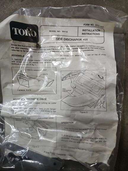 Toro Side Discharge Kit & Misc Parts - Baer Auctioneers - Realty, LLC