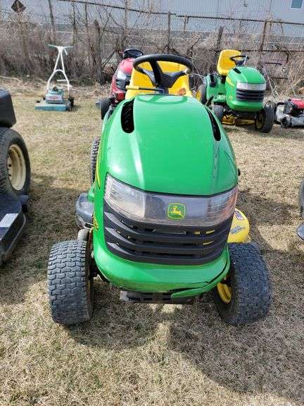 JD L100 42" Cut Riding Mower-Runs - Baer Auctioneers - Realty, LLC