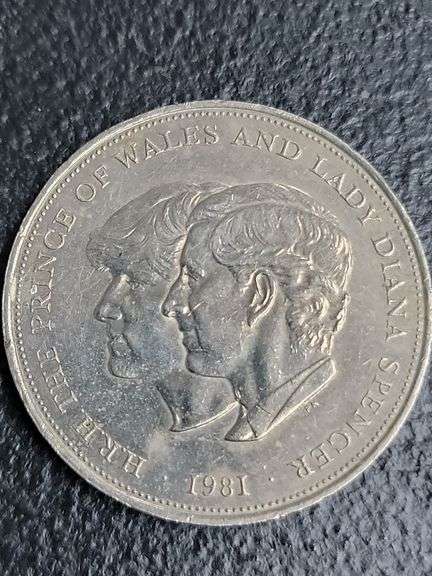 1981 Prince Charles & Princess Diana Coin - Baer Auctioneers - Realty, LLC
