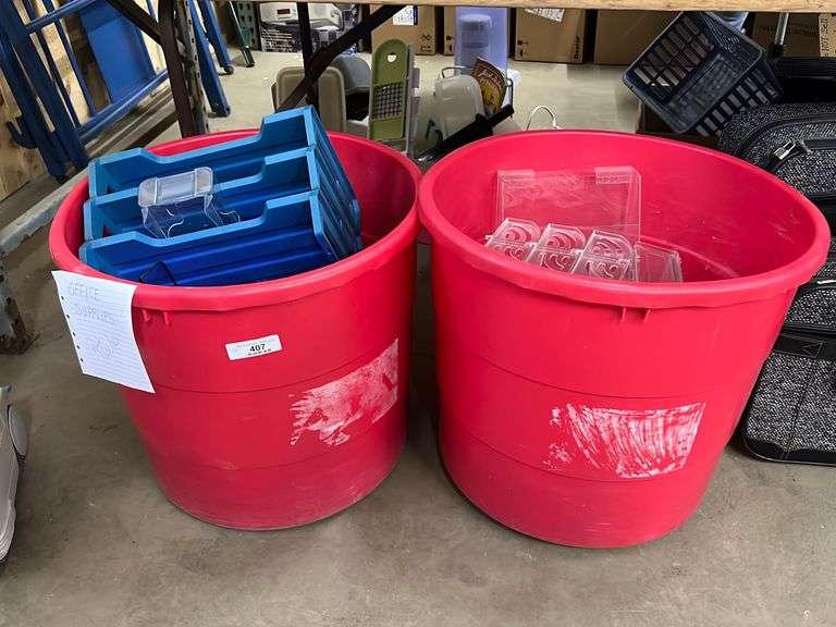 2 Tubs of Office File Organizers - Baer Auctioneers - Realty, LLC