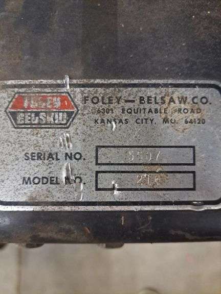 Foley Belsaw Model 1055 Sharp-All - Baer Auctioneers - Realty, LLC