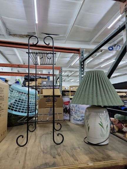 Humidifier, Lamp, Metal Plant Stand, Screws, Nails - Baer Auctioneers ...