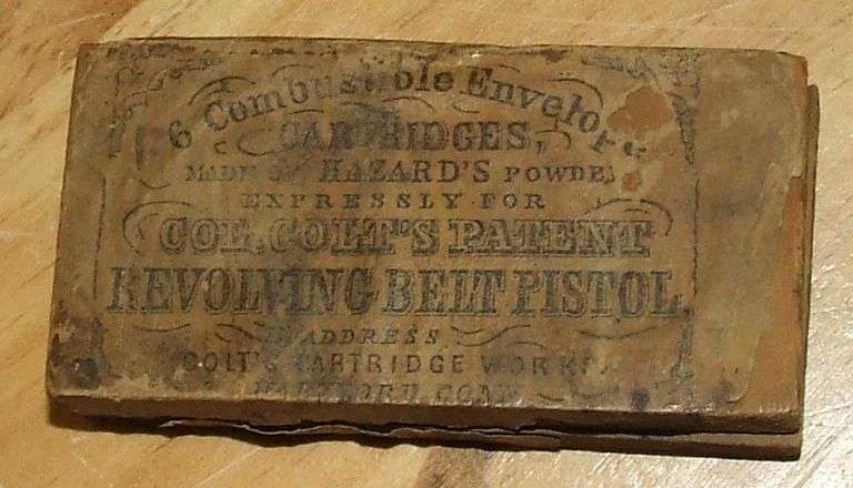 Original Package of Colt 36 Cal. Combustible Cartridges - Baer ...