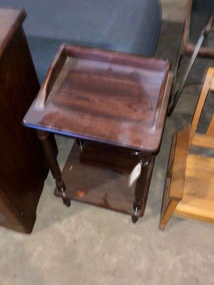Vintage Wood Side Table - Baer Auctioneers - Realty, LLC