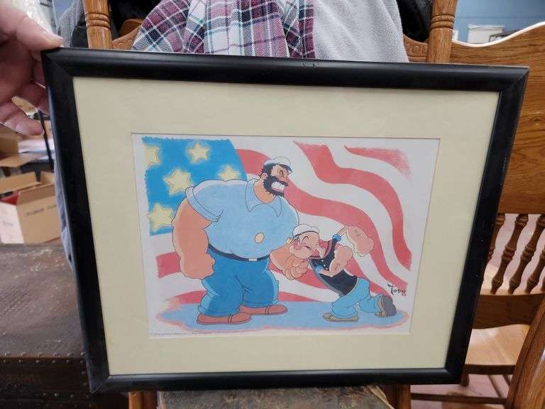 Popeye "Star Spangled Banner" Print Created From Original Color Drawing ...