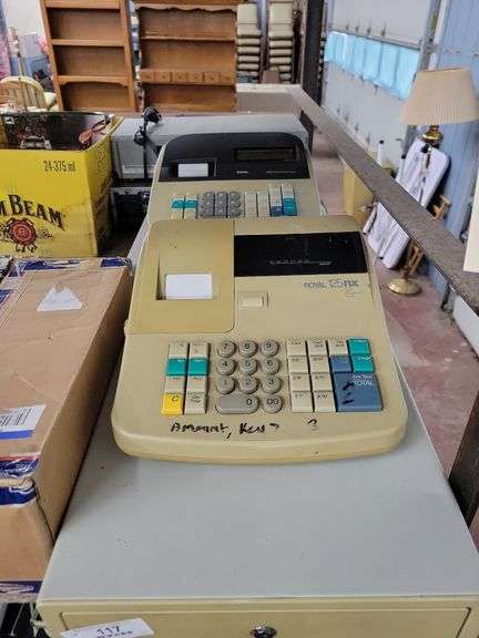2 Royal Adding Machines, With Paper, - Baer Auctioneers - Realty, LLC