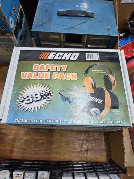 2 Echo Safety Value Packs, Hat, Safety Glasses & Ear Protection - Baer ...